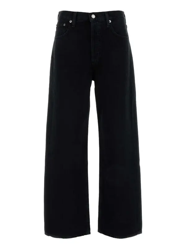 AGOLDE Crushed Denim Jeans - Black