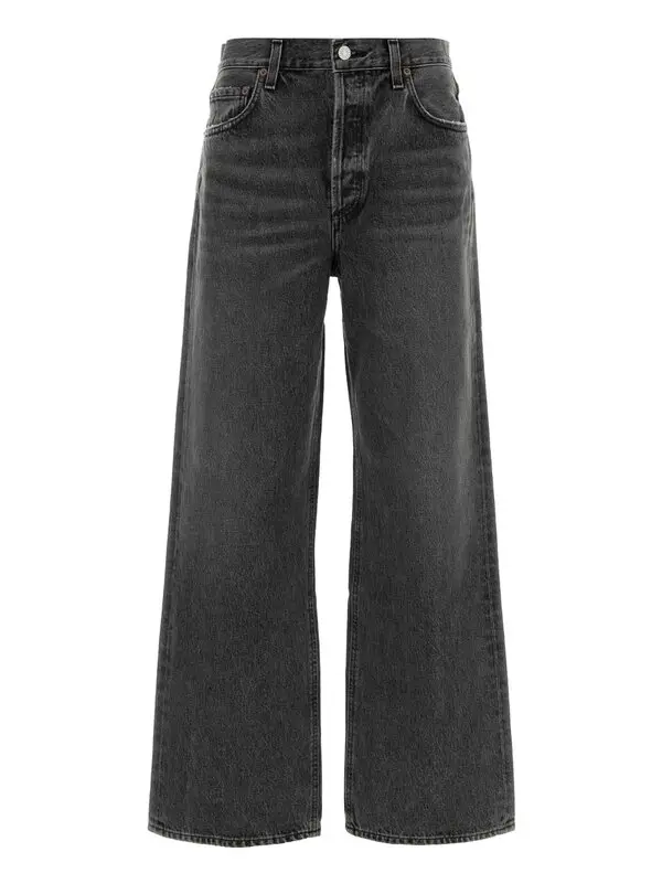 AGOLDE High-rise Wide-leg Jeans - Grey