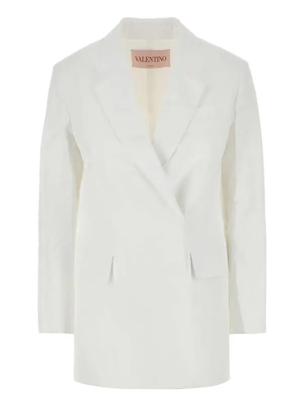 Valentino Garavani Cotton Blazer - White