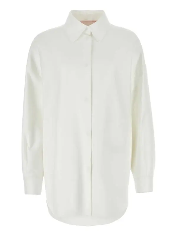 Valentino Garavani Oversize Cotton Blend Shirt - White