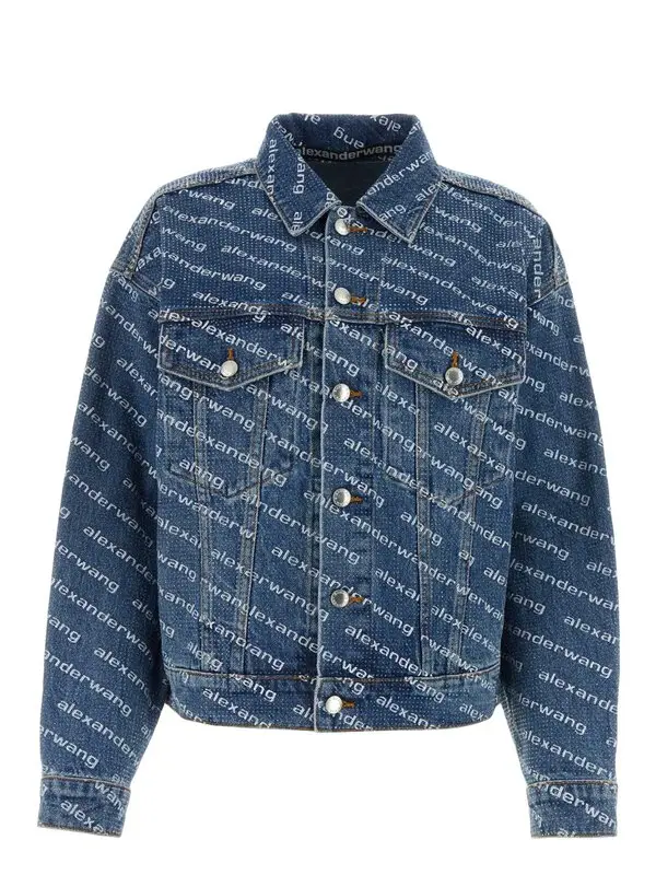 Alexander Wang Denim Oversized Jacket - Printed
