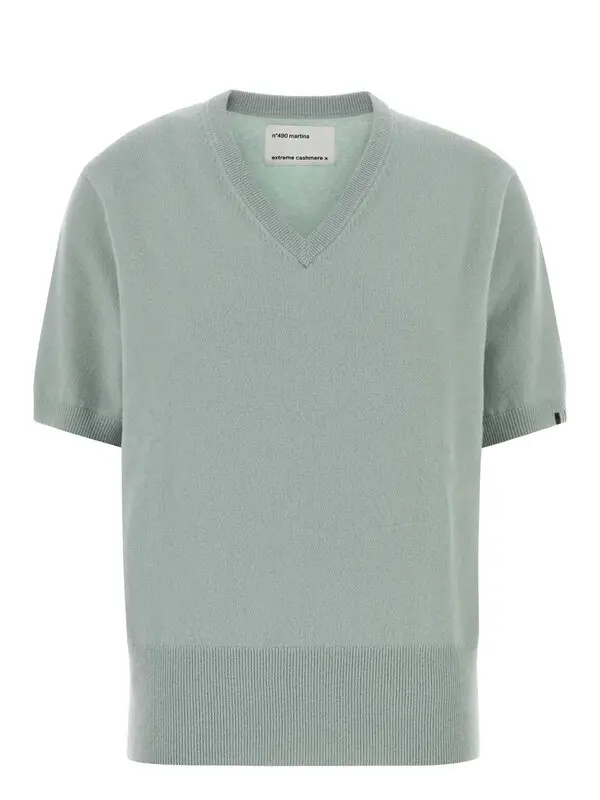 Extreme Cashmere Pastel Stretch Cashmere Blend Sweater - Light Blue