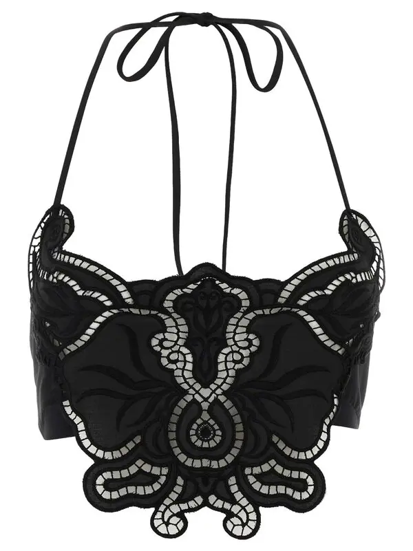 Blumarine Lace Mini Top - Black