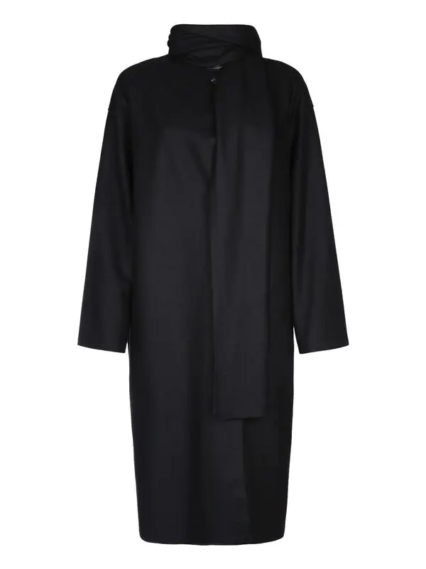 Harris Wharf London Cashmere-blend Scarf Jacket - Black