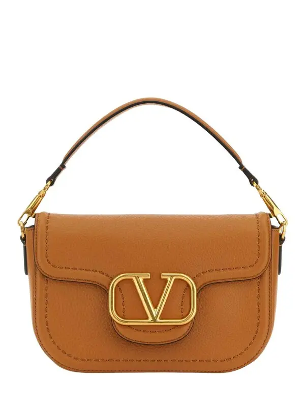 Valentino Garavani Alltime Shoulder Handbag - Camel
