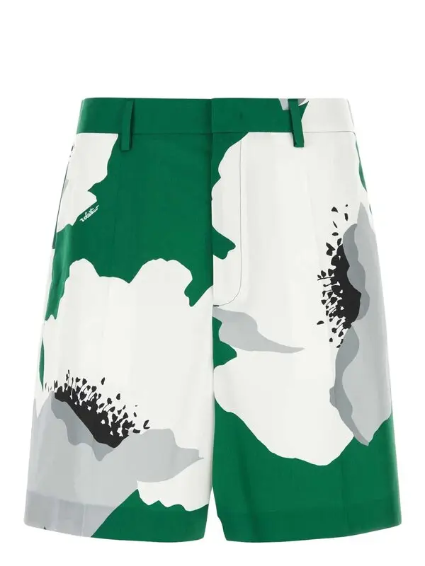 Valentino Garavani Printed Cotton Bermuda Shorts - Floral