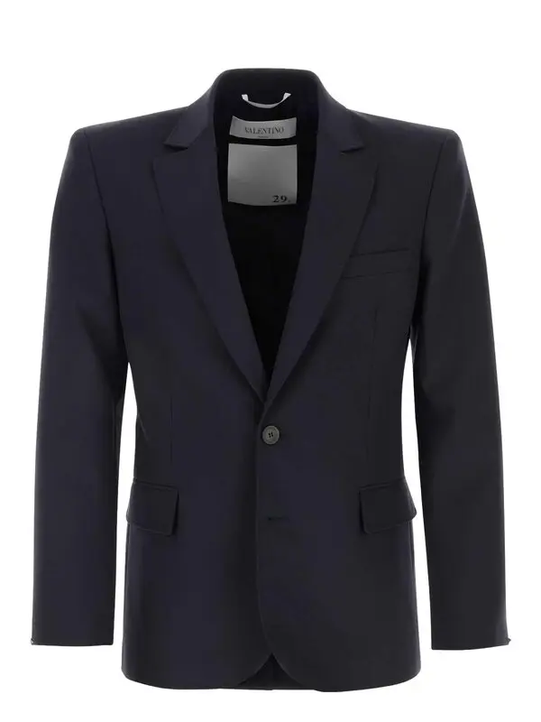 Valentino Garavani Wool Blazer - Blue