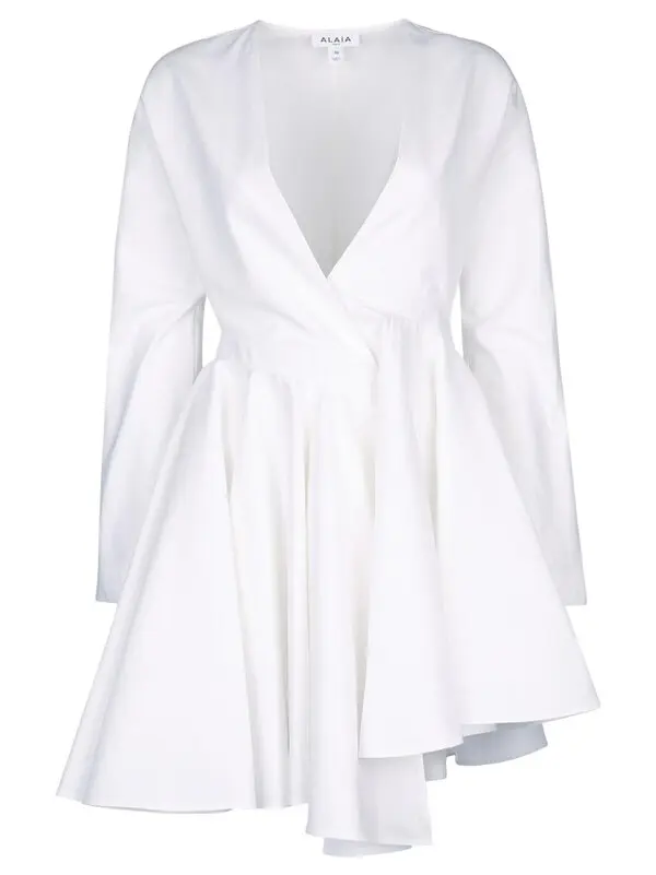 Alaïa Sculpted Evening Gown - Blanc
