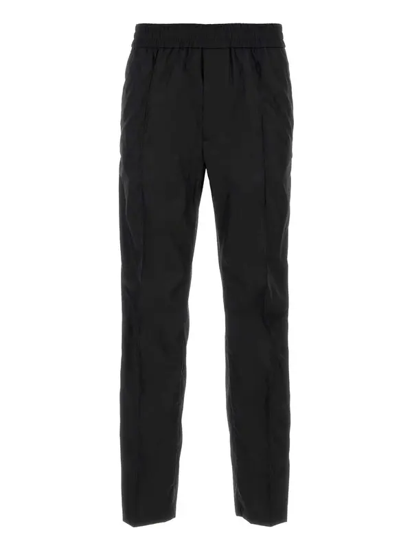 Valentino Garavani Iconographe Chino Pant In Nylon Toile - Black