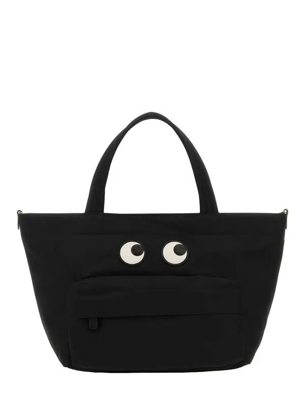 ANYA HINDMARCH Mini Eyes Nylon Bag - Black