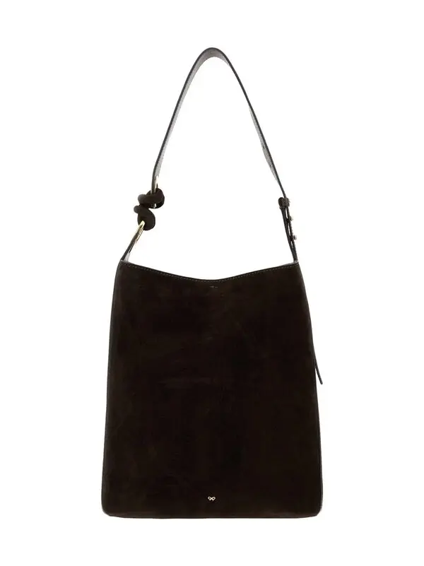 ANYA HINDMARCH Suede Bucket Handbag - Brown