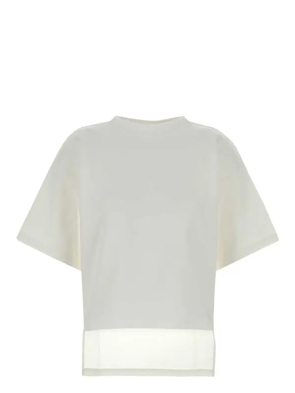 Alaïa Inspired Cotton-blend T-shirt - White