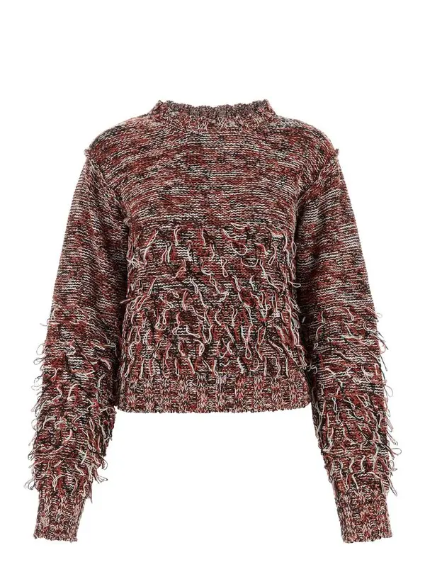 DURAZZI MILANO Embroidered Cotton-blend Sweater For - Printed