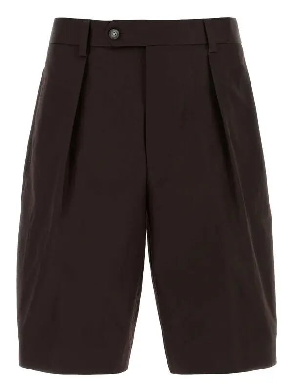 BOSS Cotton Bermuda Shorts - Black