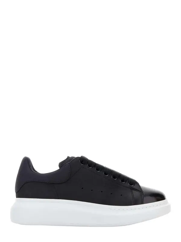 Alexander McQueen Leather Heel Sneaker - Black