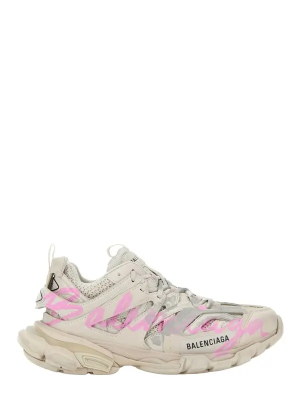 Balenciaga Track Sneakers In Mesh And Rubber - White