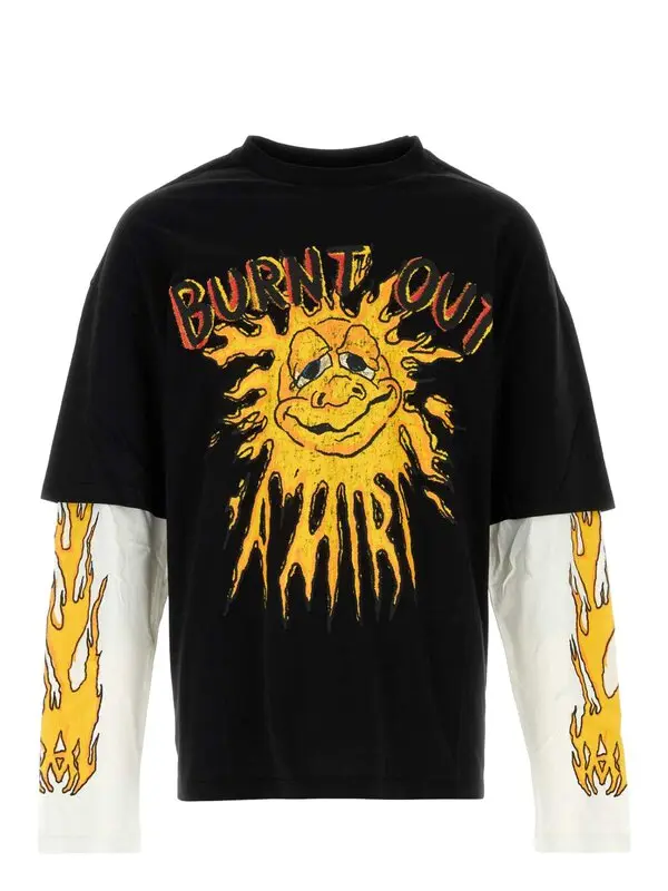 Amiri Cotton Oversize T-shirt - Black