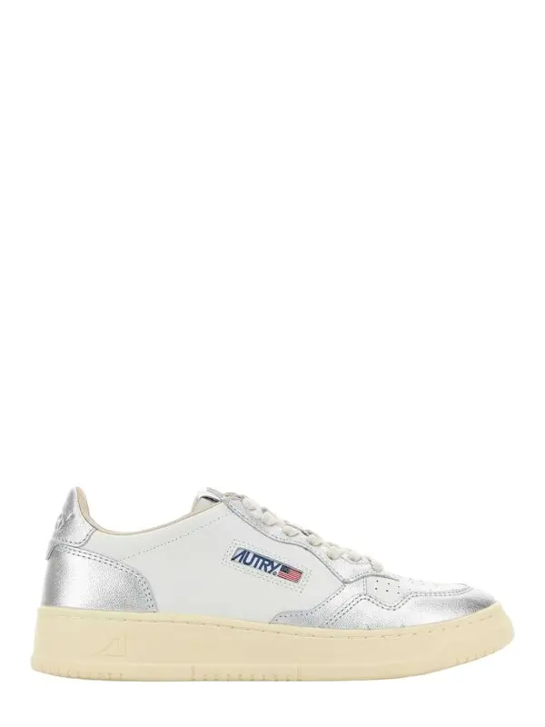AUTRY Leather Medalist Sneakers With Paneled Detail - Multicoloured