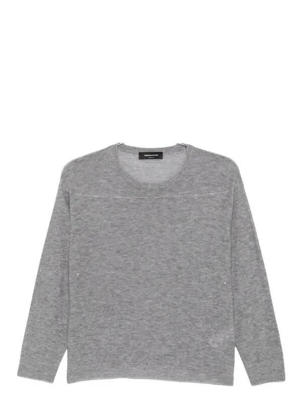Fabiana Filippi Wool Crewneck Sweater - Grey