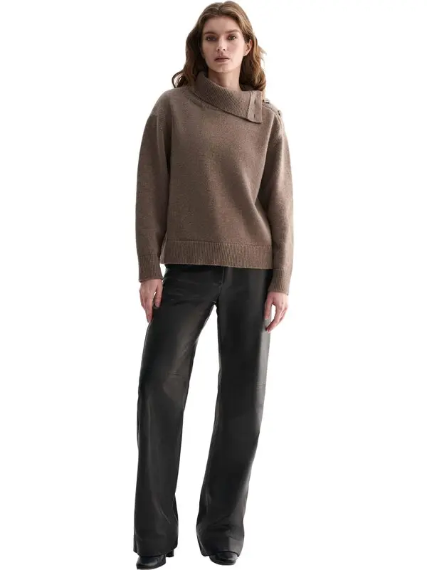 Veronica De Piante Chunky Wool Cashmere Sweater - Camel