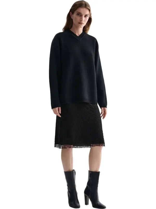 Veronica De Piante Elara Cashmere Sweater - Black