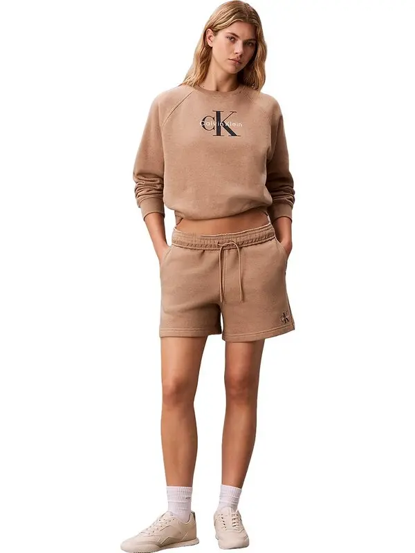 Calvin Klein Monologo Fleece Relaxed Sweatshirt - Amphora