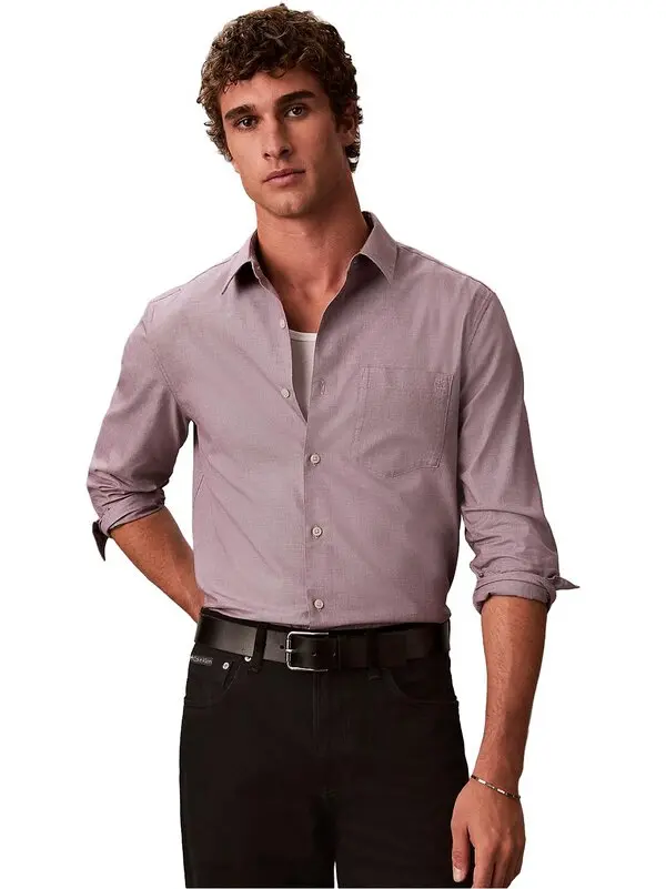 Calvin Klein Oxford Classic Button-down Shirt - Raspberry Truffle