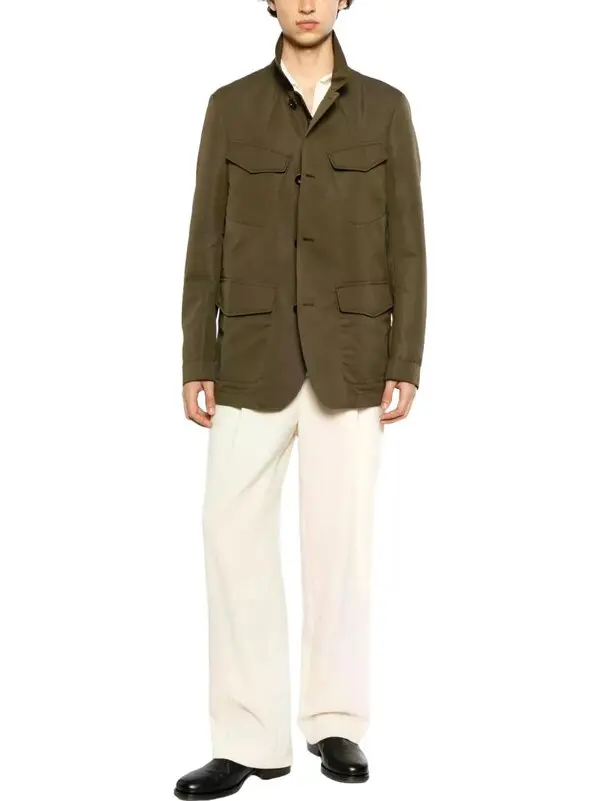 TOM FORD Single-breasted Military Jacket - Green