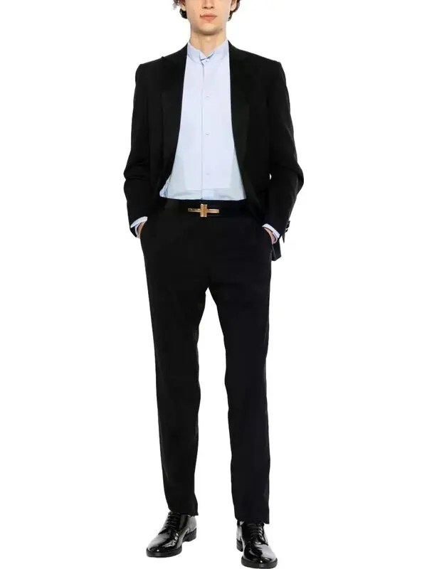 TOM FORD Washed Muslin Shirt - Blue