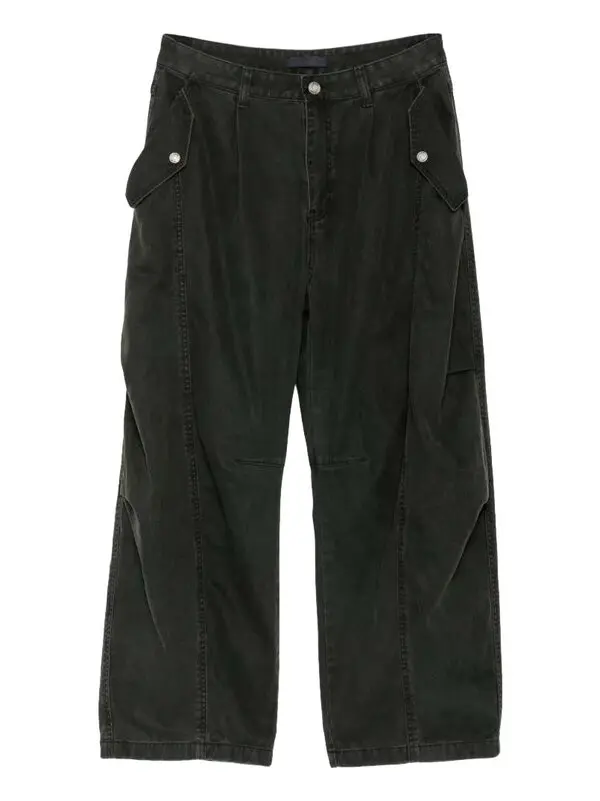 JUUN.J Logo Patch Jeans - Black