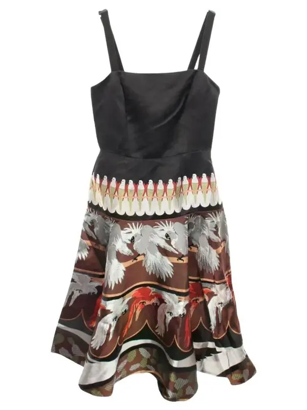 Fendi 2010s Embroidered Mini Dress - Black