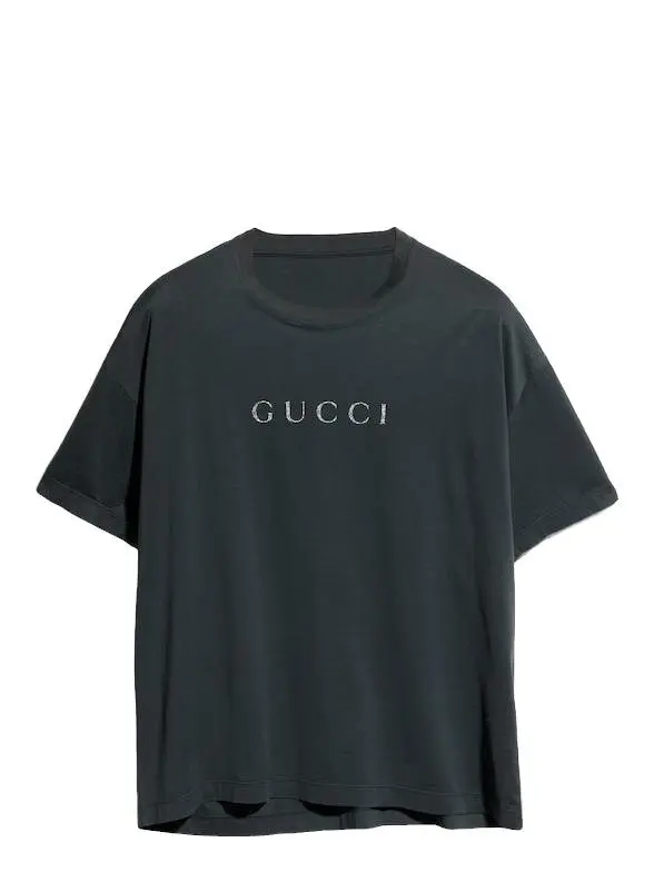 Gucci Cotton T-shirt With Print - Grey