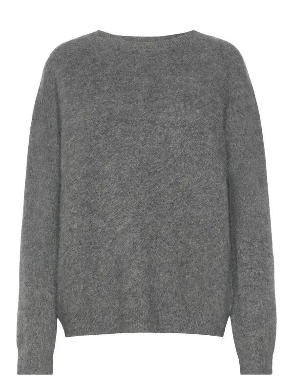 Max Mara Wool And Cashmere Crewneck Sweater - Dark Grey