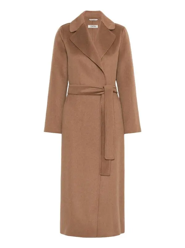 Max Mara Wool And Cashmere Belted Coat - Camel