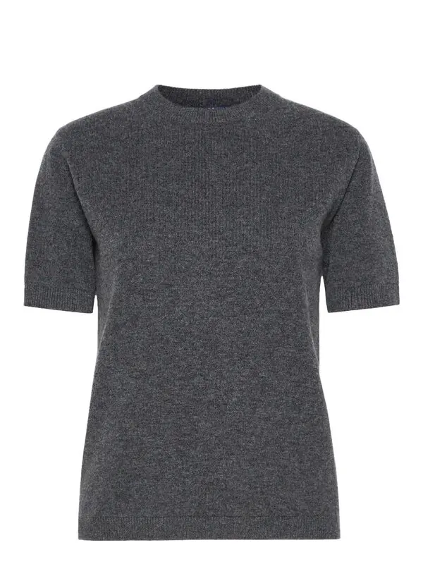 Max Mara Regular Fit Wool And Cashmere Sweater - Medium Grey