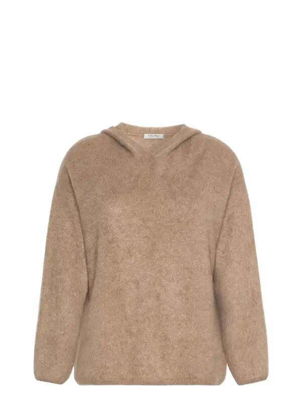 Max Mara Brushed Cashmere Hoodie - Clay