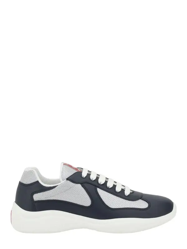 Prada Calf Leather Sneakers - Blue