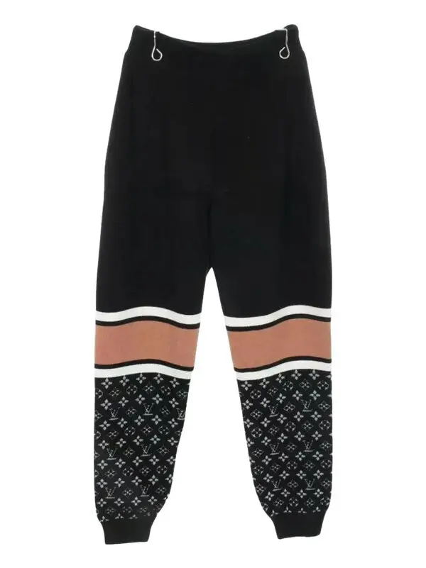 LOUIS VUITTON Monogram Track Pants - Black