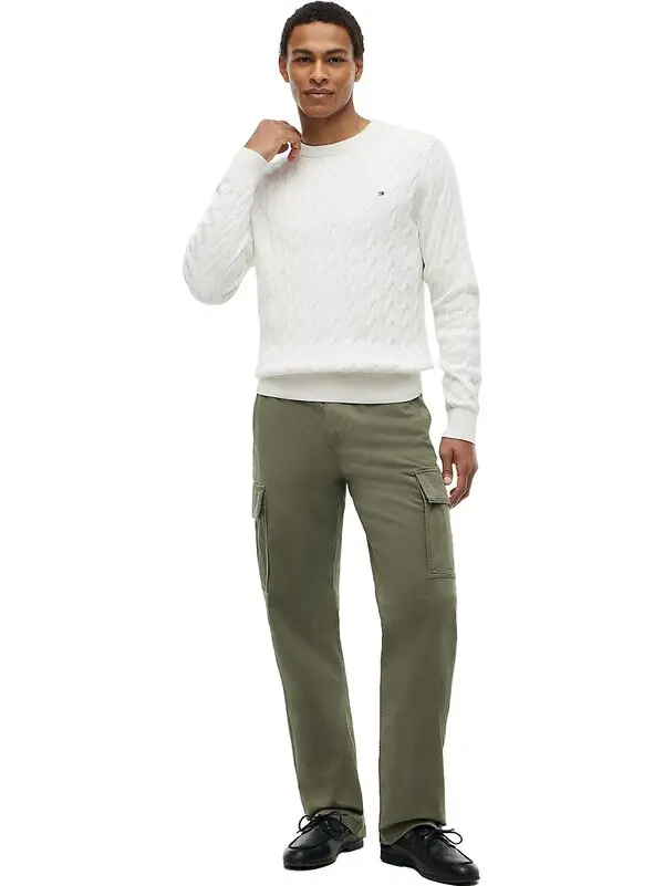 Tommy Hilfiger Relaxed Straight Utility Cargo Pants - Ghost Fern