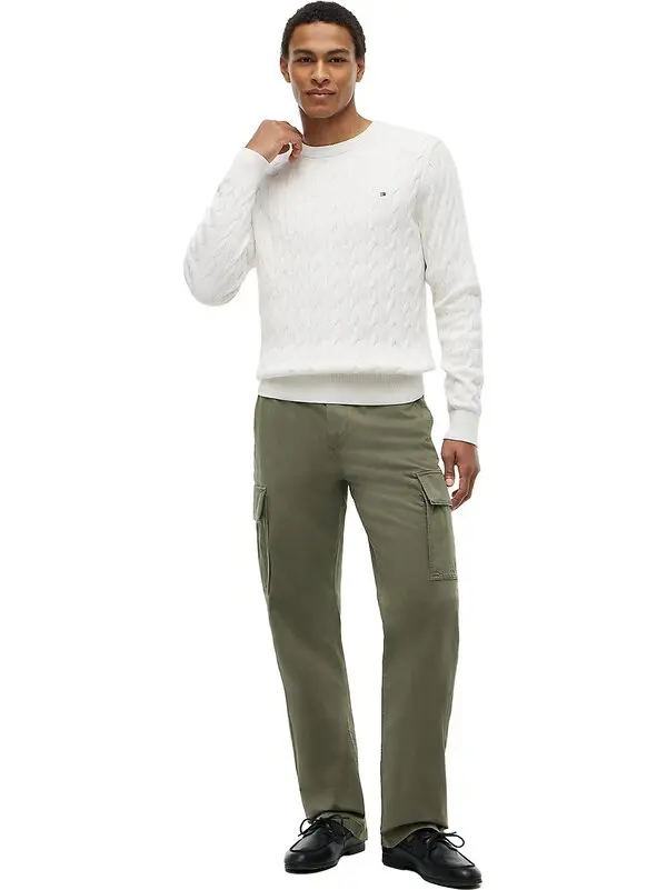 Tommy Hilfiger Relaxed Straight Utility Cargo Pants - Ghost Fern
