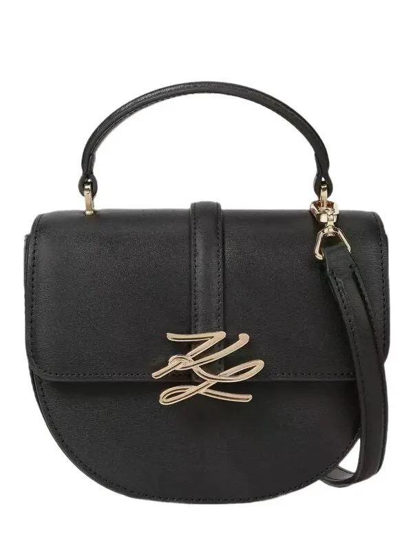 Karl Lagerfeld K/autograph Drop Cross Body Top Handle Bag - Black