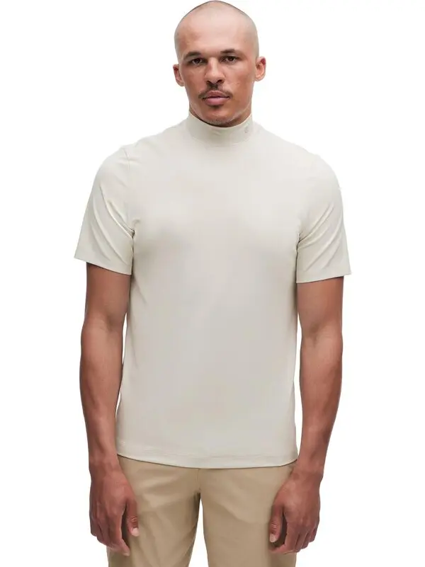 Lululemon Showzero Slim-fit Mockneck Shirt - Bone