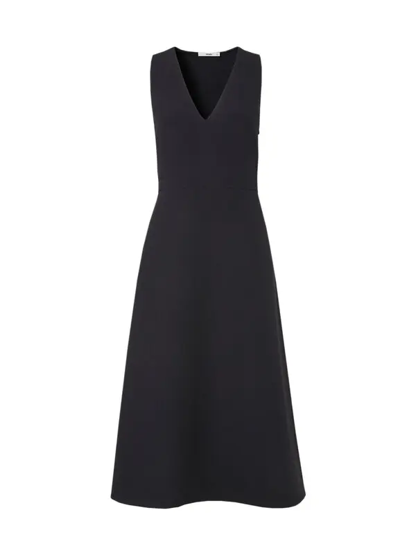 Fendi Silk And Wool A-line Dress - Black