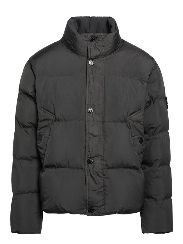 Stone Island Quilted Compass Patch Jacket - Gray