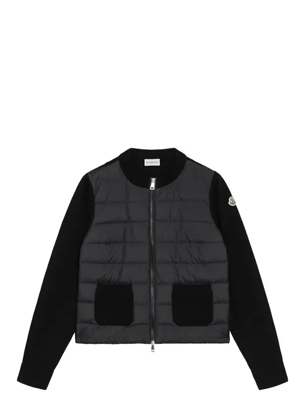 Moncler Padded Zip-up Cardigan - Black