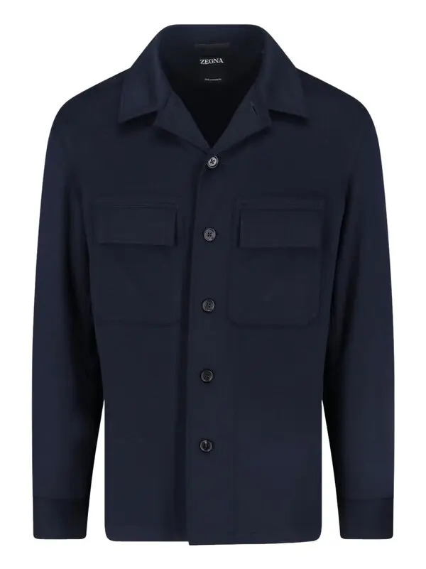 Zegna Shirt Jacket "alba - Blue