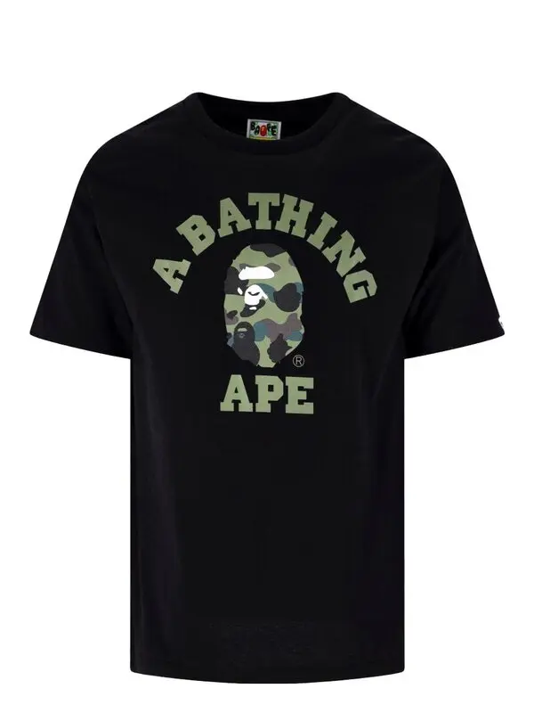 A BATHING APE T-shirt "1st Camo College - Black