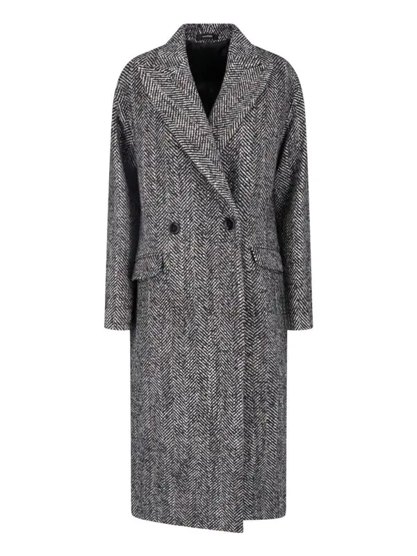 Tagliatore Linden Wool Coat - Black