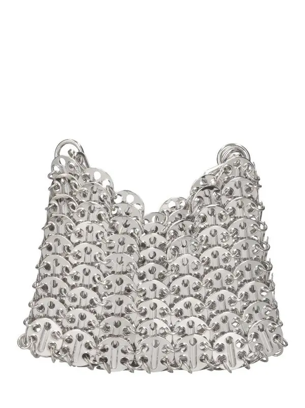 Rabanne Iconic 1969 Mini Shoulder Bag - Silver