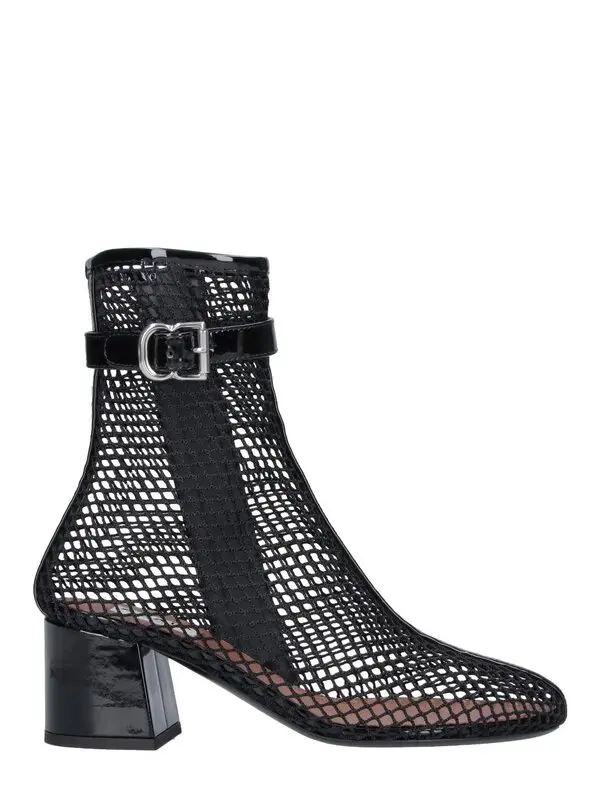 Alaïa Mesh Ankle Boots - Black